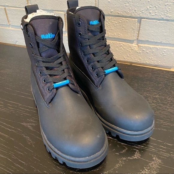 Native | Shoes | New Native Johnny Treklite Black Unisex Combat Boots ...